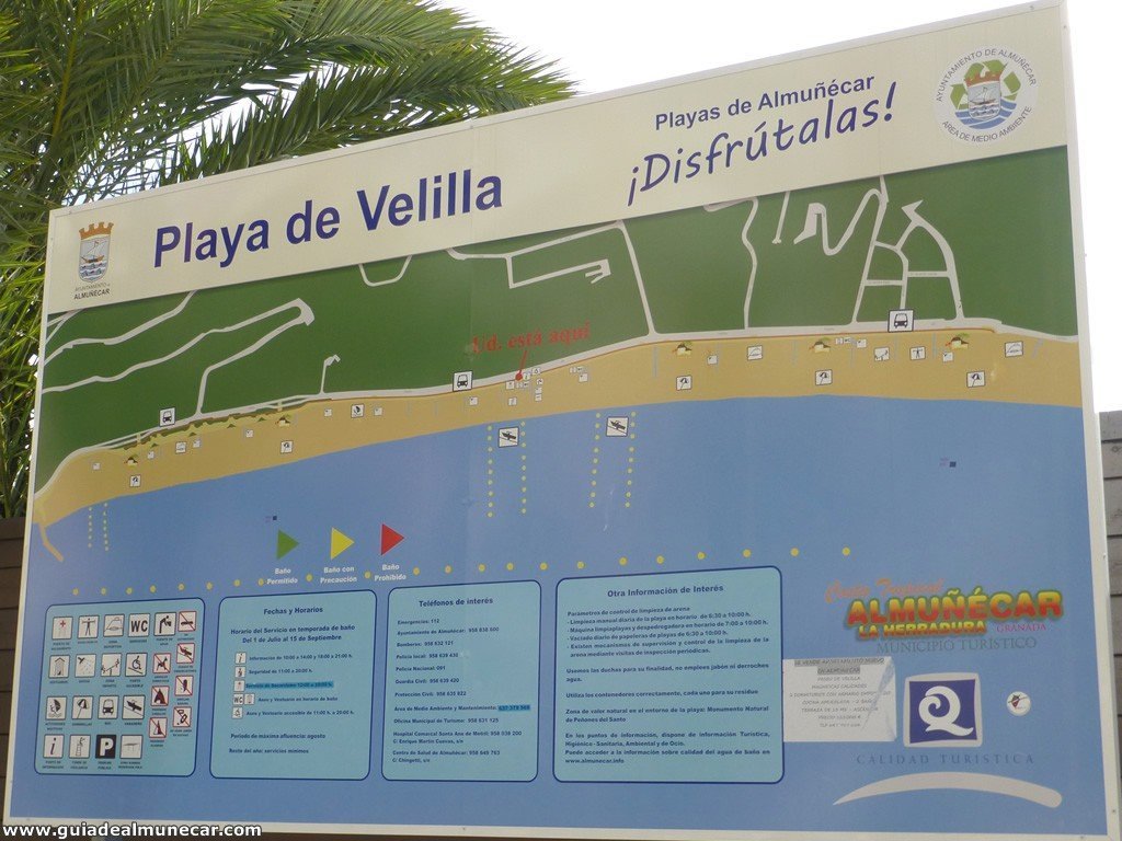 Mapas de Almuñécar. Barrios, Playas, Carreteras.